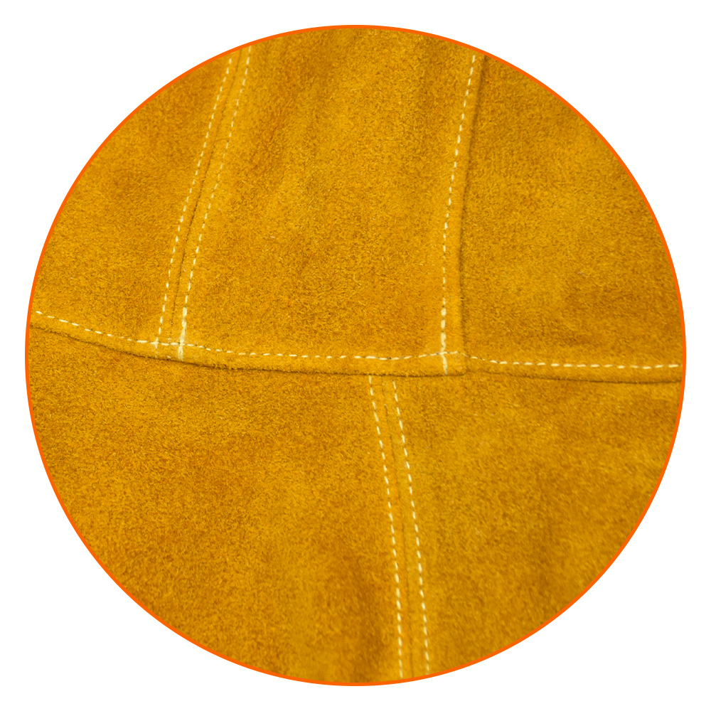 Cowhide Split Leather Welding Caps (Model:MS-308)